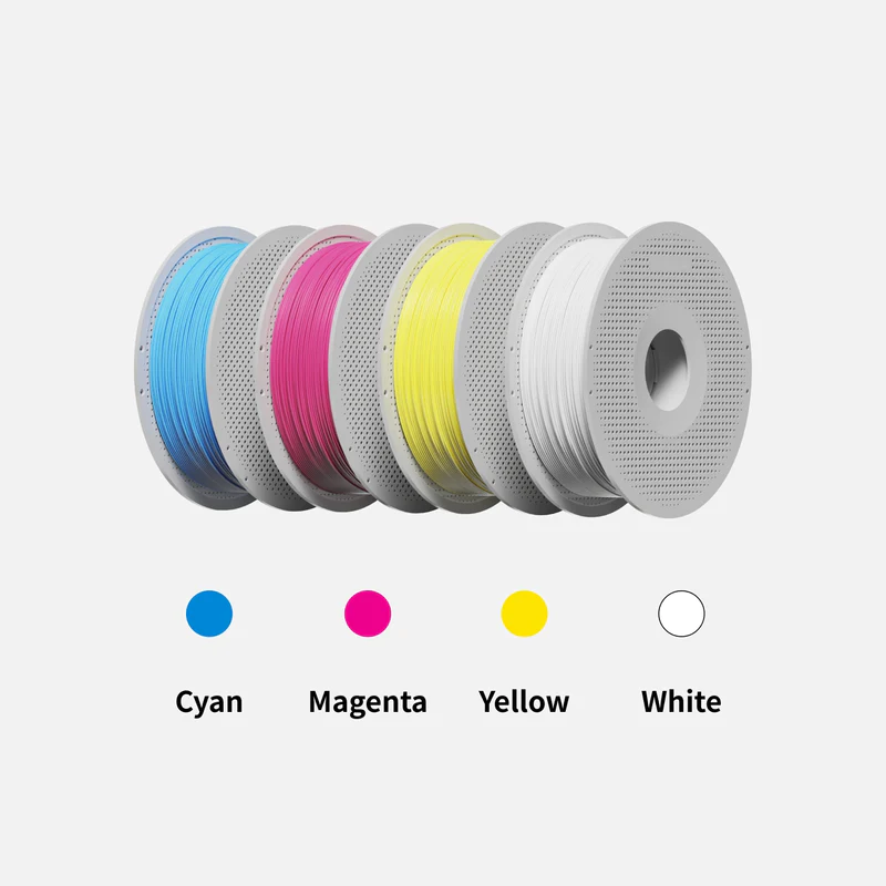Bambu PLA Basic CMYK - Cyan, Magenta, Yellow, & Jade White - SPL – Ideal 3D
