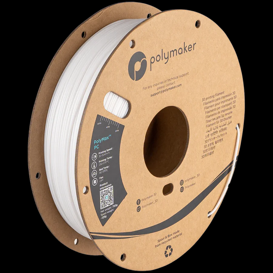Polymaker Polymax PC 1.75MM Filament - 0.75KG – Ideal 3D